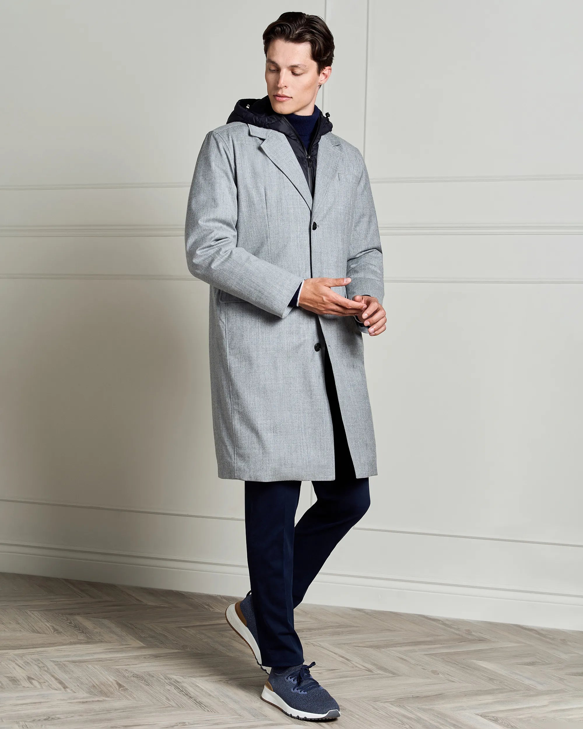 St. Moritz Overcoat Light Grey | Modern Ambition